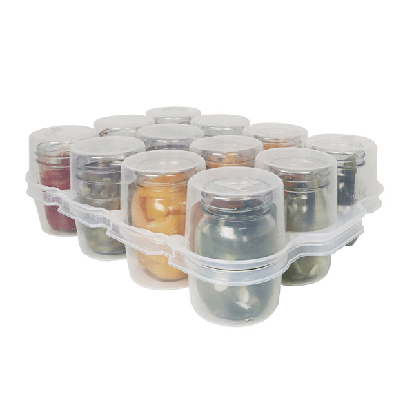Canning jar storage boxes plastic